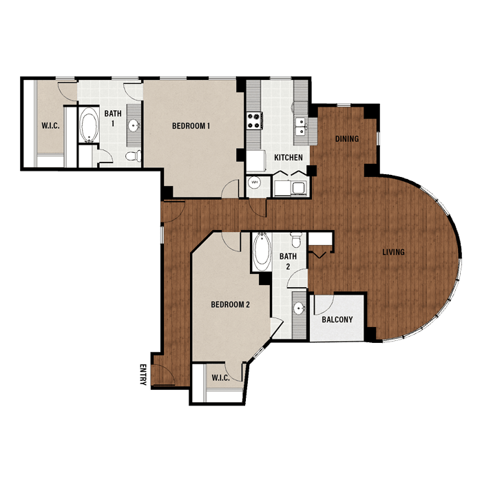 Floor Plans | Bayou on the Bend Apartments in Downtown Houston