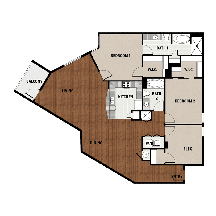 Floor Plans | Bayou on the Bend Apartments in Downtown Houston