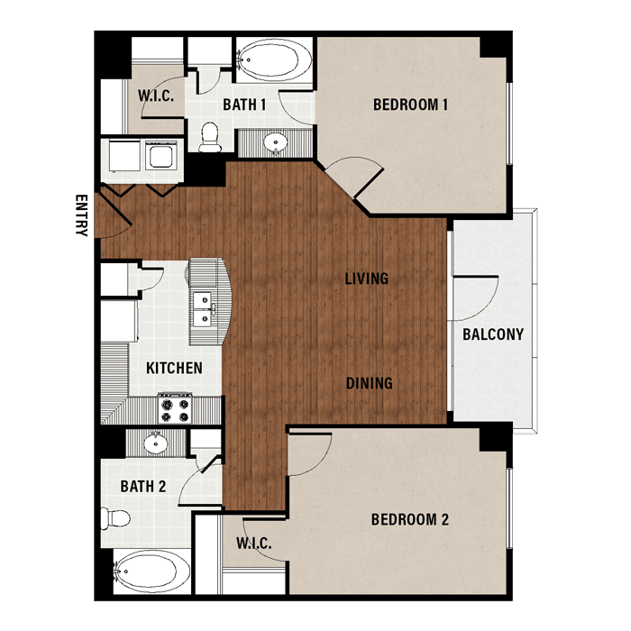 Floor Plans | Bayou on the Bend Apartments in Downtown Houston