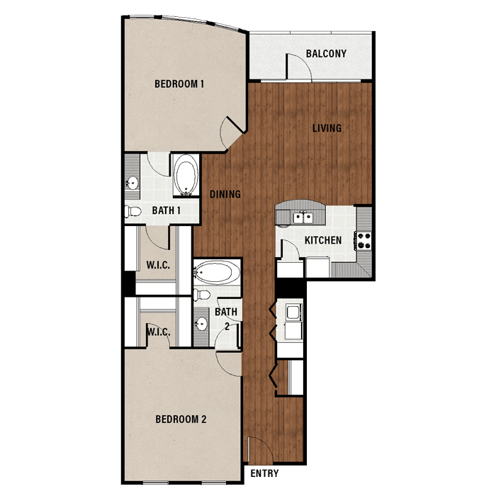 Floor Plans | Bayou on the Bend Apartments in Downtown Houston
