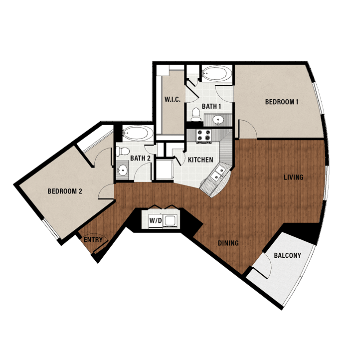 Floor Plans | Bayou on the Bend Apartments in Downtown Houston