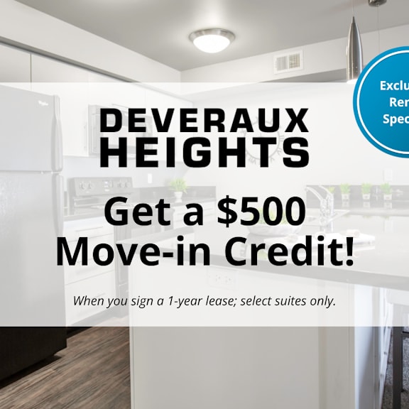Property details for Deveraux Heights from Deveraux Apartment Communities