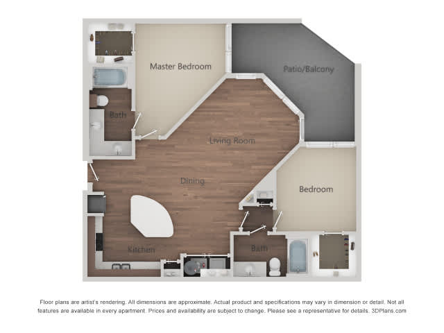 Floor Plans of Burnet Flats in Austin, TX