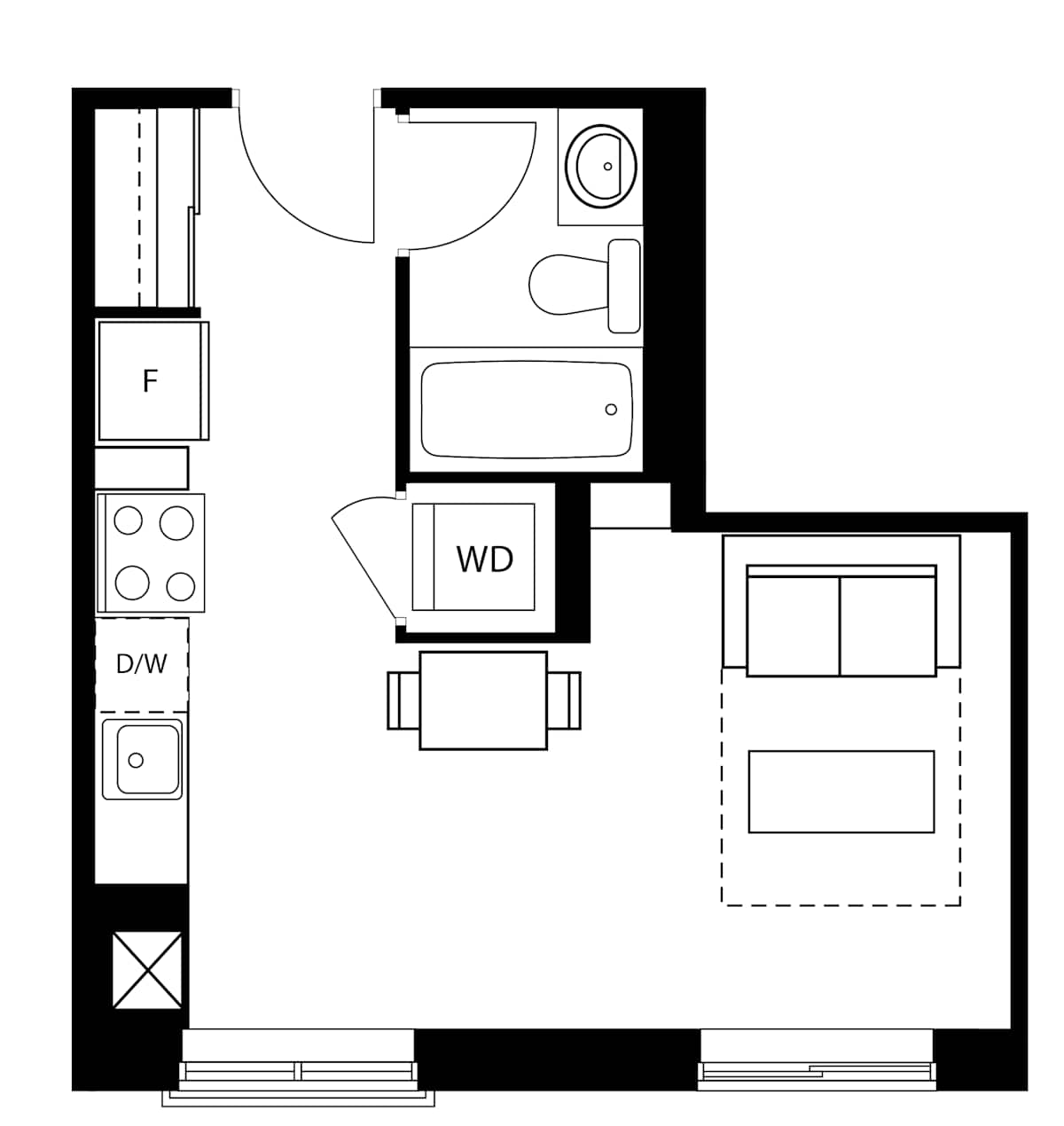 Jazz | Studio 1 Bath | Available Units