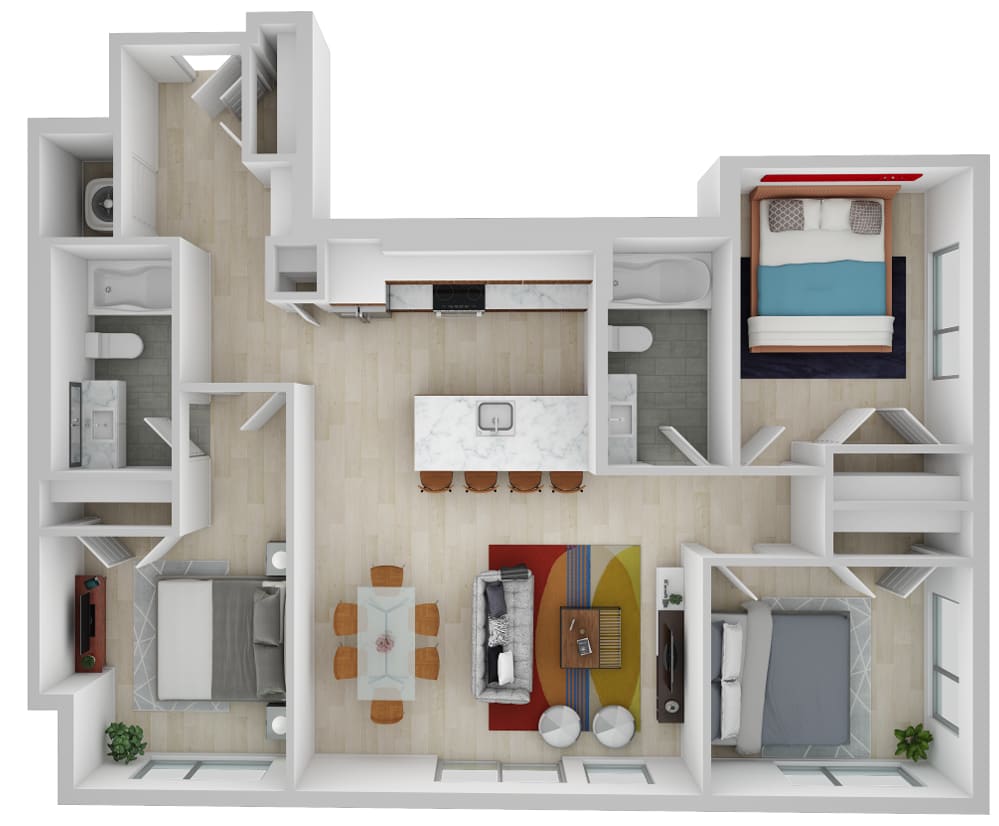 Floor Plans of Allium Place in Silver Spring, MD