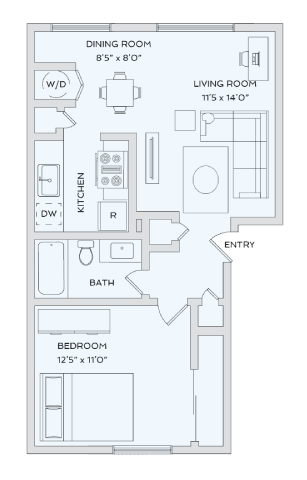 Floor Plans of Lake Castleton Apartments in Indianapolis, IN