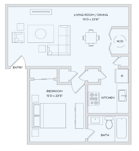 Floor Plans of Lake Castleton Apartments in Indianapolis, IN