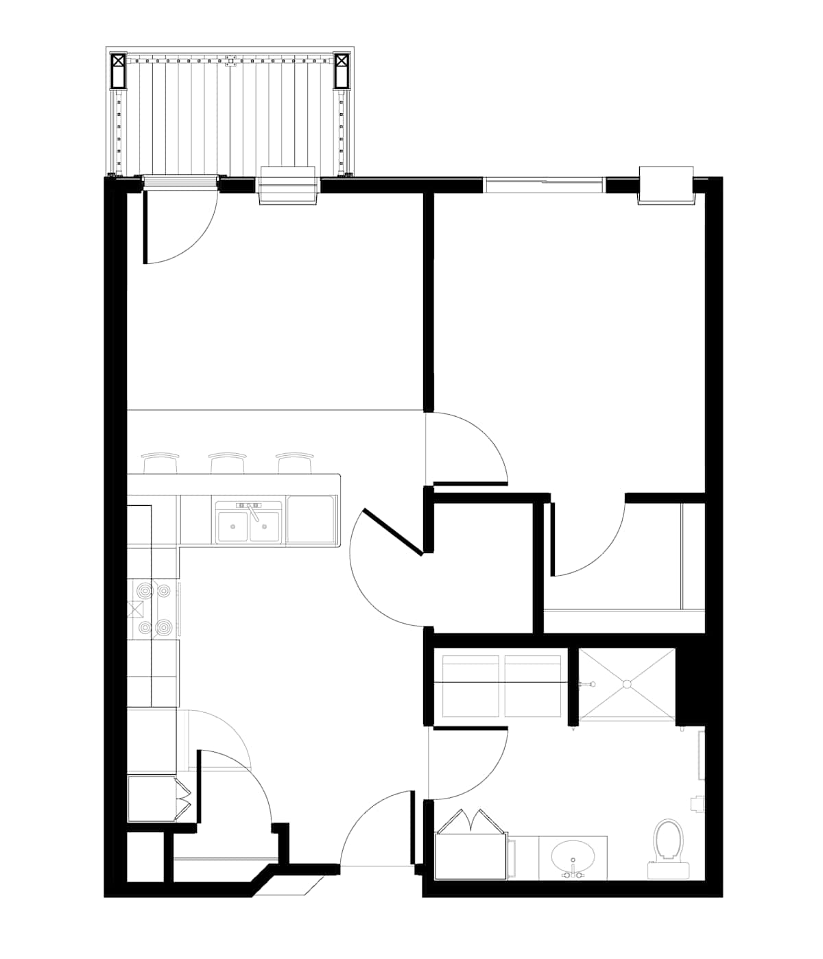 Floor Plans of Vive Senior Apartments in Cedar Rapids, IA