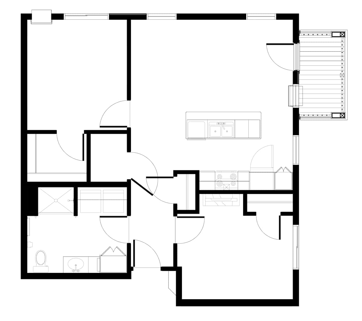 Floor Plans of Vive Senior Apartments in Cedar Rapids, IA