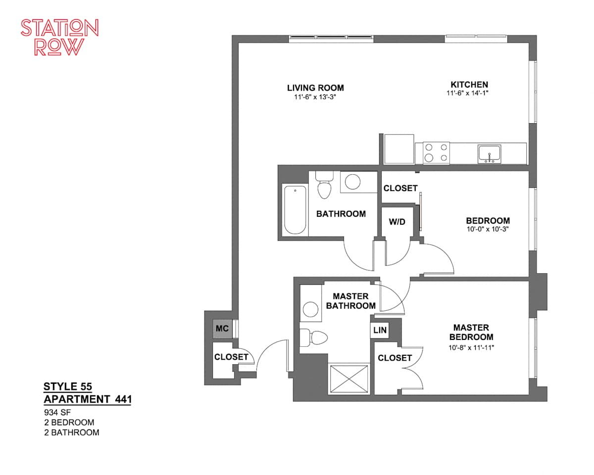Two Bedroom | Available Units |Station Row