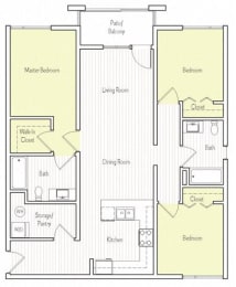 1, 2 & 3 Bedroom Apartments in Santee, CA | Parc One