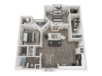 Floor Plans of City Gate Apartment Homes in Denver, CO