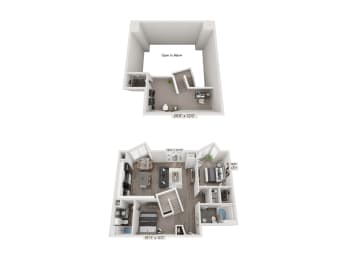 Floor Plans of City Gate Apartment Homes in Denver, CO