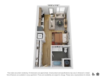 Floor Plans of Elevon in Denver, CO