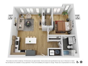 Floor Plans of Elevon in Denver, CO