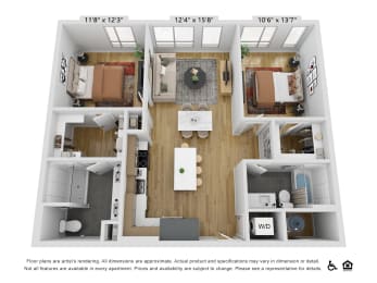 Floor Plans of Elevon in Denver, CO