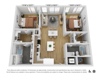 Floor Plans of Elevon in Denver, CO