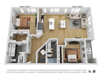 Floor Plans of Elevon in Denver, CO