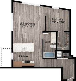 Floor Plans of Mason & Main in Seattle, WA