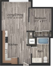 Floor Plans of Mason & Main in Seattle, WA