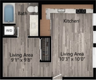 Floor Plans of Mason & Main in Seattle, WA