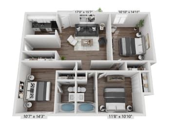 Floor Plans of Vesty Park in Denver, CO