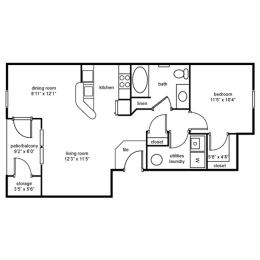 Floor Plans of Brookstone Crossing Apartments in Cold Spring, KY