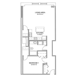 Floor Plans of The Lofts of Merchants Row in Detroit, MI