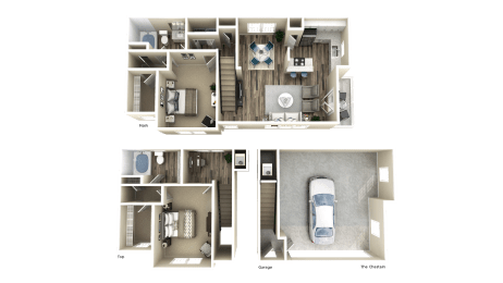 Floor Plans of Paces Park in Decatur, GA