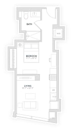 Floorplans | Studio, 1 & 2 Bedroom Apartments in West Loop Chicago | Avra