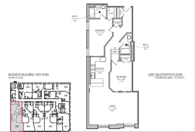 Floor Plans of East 4th Street in Cleveland, OH