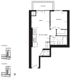 Floor Plans of Parkside Square in Toronto, ON