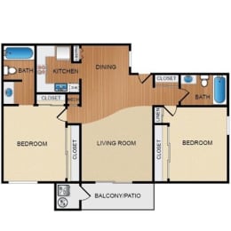 Floor Plans of The Landing at Long Beach in Long Beach, CA