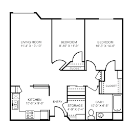 Floor Plans of Silver Lake Pointe 55+ in Mounds View, MN