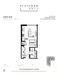 Floor Plans of Platform 4611 in Chicago, IL