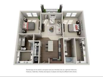 Floor Plans of Brookson Flats in Huntersville, NC