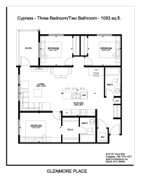 Floor Plans of Glenmore Place in Calgary, AB