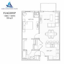 Studio, 1 & 2 Bedroom Apartments in Chaska | Lake Jonathan Flats