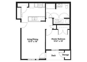 Floor Plans of Grandview Apartments in Kent, WA