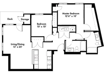 Floor Plans of Grandview Apartments in Kent, WA
