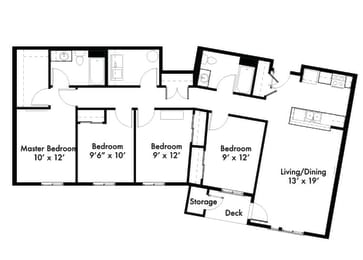 Floor Plans of Grandview Apartments in Kent, WA