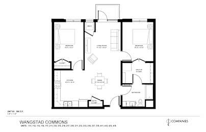 Floor Plans of Wangstad Commons in Brooklyn Center, MN