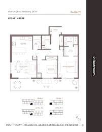 1, 1 Plus Den & 2 Bedroom Apartments in Windsor, ON | Damask