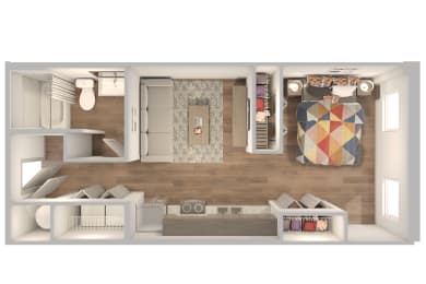Floor Plans of Lofts at Cathedral in Jacksonville, FL