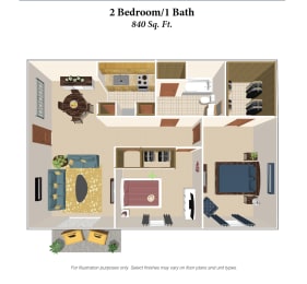 1 & 2-Bedroom Apartments in Fort Wright, KY | Devou Village