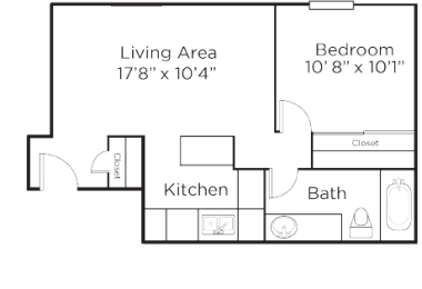 Floor Plans of Meridian Court South in Indianapolis, IN
