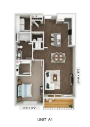 Floor Plans | 2 Bedroom Apartment in Thornton