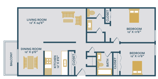 One, Two, Three Bedroom Apartments in Omaha | Centre Ridge Apartments