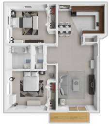 One & Two-Bedroom Apartments in Okemos, MI | Hamilton Trace Apartments