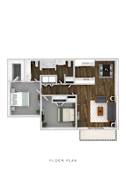 Floor Plans of Burning Tree Apartments in Hermitage, TN